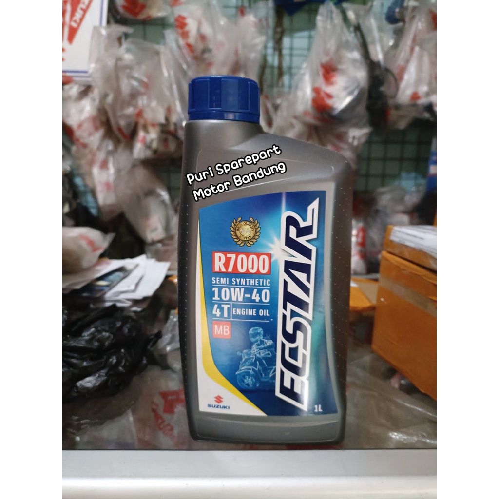 Jual Oli Motor Ecstar R7000 Semi Synthetic 10W-40 4T MB Engine Oil 1 ...