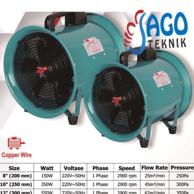 Jual paling diminati] Portable Ventilator Blower 12" / Blower Portable ...