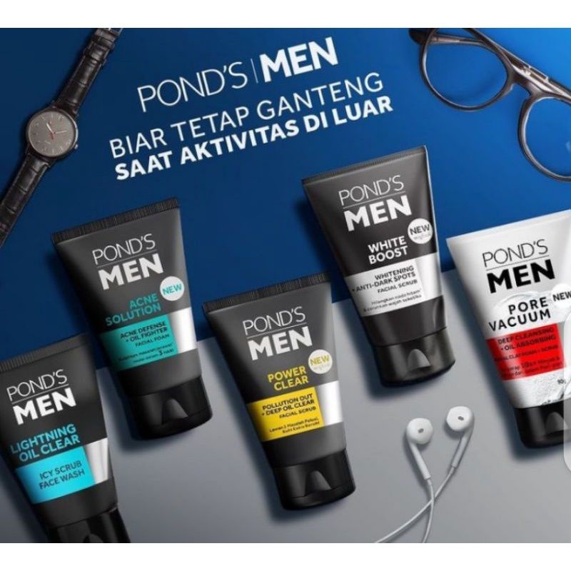 Jual PONDS MEN 100G | Shopee Indonesia