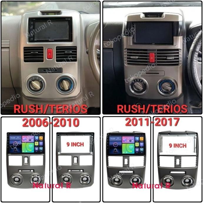 Jual FRAME HEADUNIT ANDROID 9" TOYOTA RUSH DAIHATSU TERIOS | Shopee ...