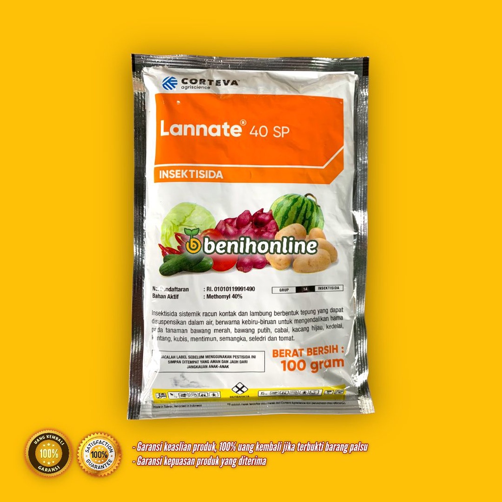 Jual INSEKTISIDA - LANNATE 40SP - 100 GRAM - CORTEVA DOW DUPONT metomil ...