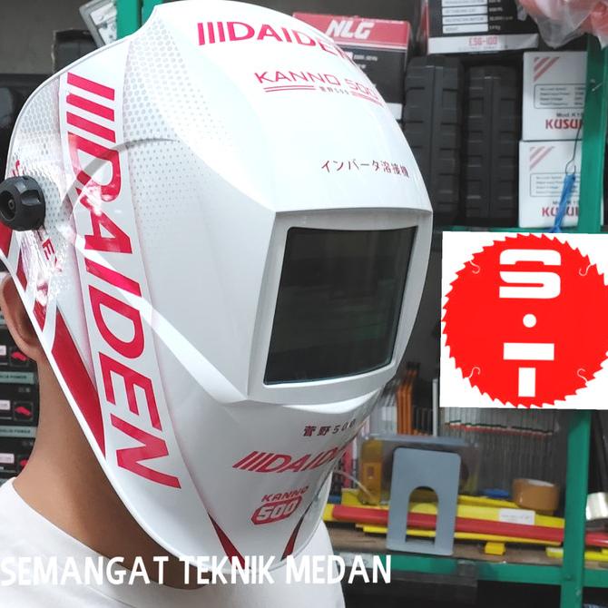 Jual HELM KEDOK LAS OTOMATIS WELDING AUTO DARK FULL FACE KANNO DAIDEN ...