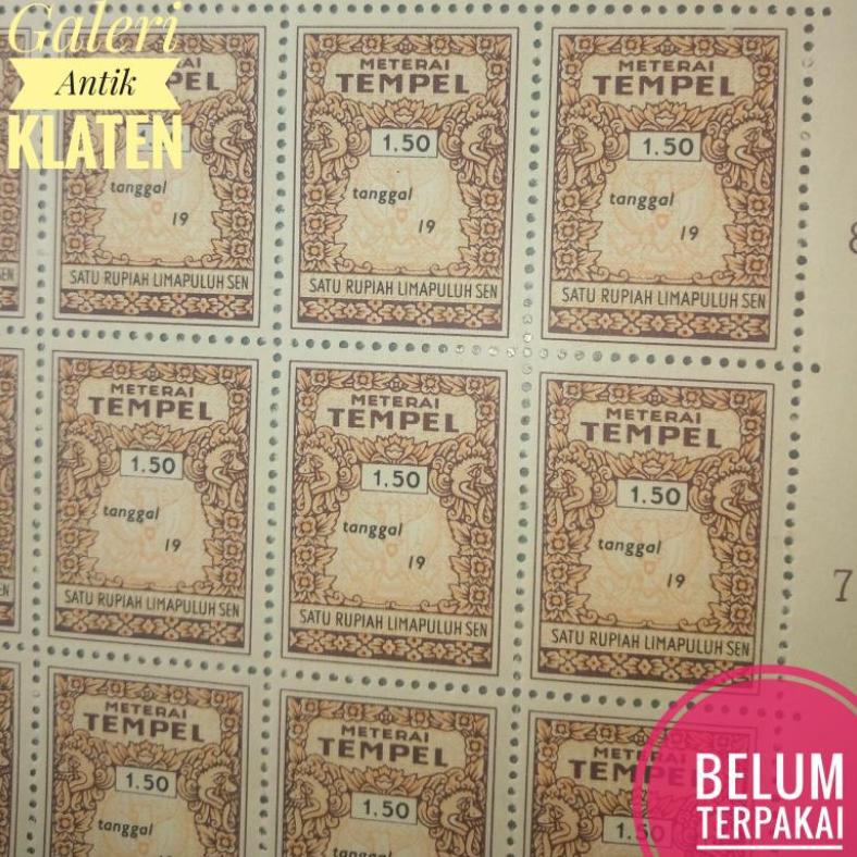 Jual ERA131 1pcs Materai Tempel Rp 1,50 Rupiah tahun 1960-1970 matrai ...