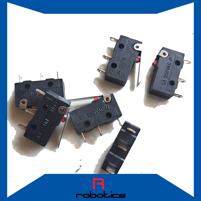 Jual Micro Limit Switch Saklar Kecil 3 Pin Gagang 5A 250v AC Bisa NO / NC | Shopee Indonesia