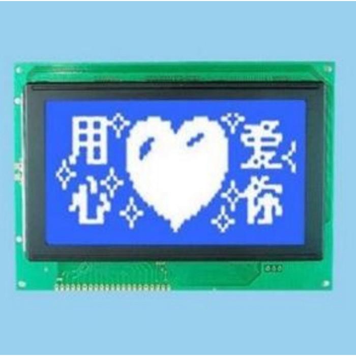 Jual LCD Graphic 240128 biru 240x128 BLUE Backlight 5V Display V3.0 240 ...