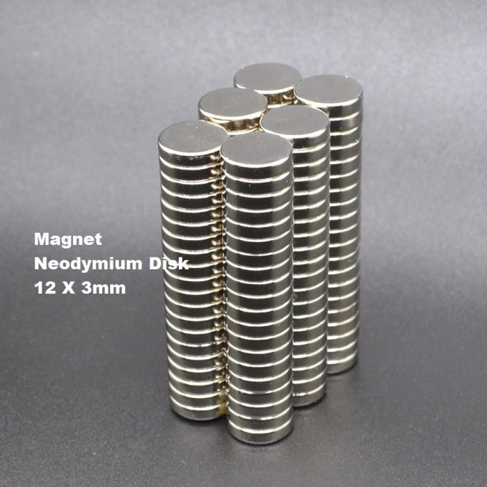 Jual Magnet Neodymium Disk 12mm x 3mm | Shopee Indonesia
