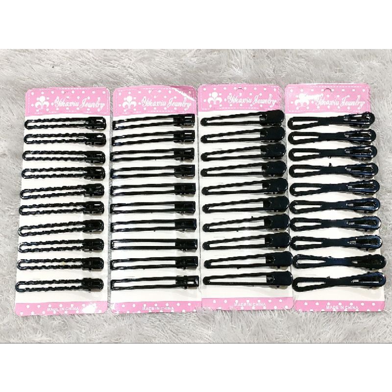 Jual jepit rambut bebek hitam besar/ jepit bebek murah | Shopee Indonesia