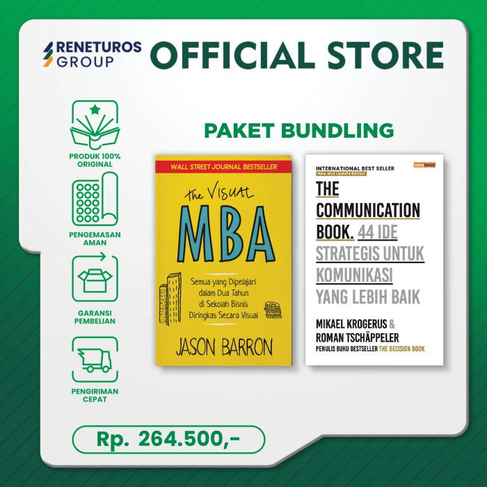 Jual PROMO!!! PAKET BUNDLING : THE VISUAL MBA & THE COMMUNICATION BOOK ...