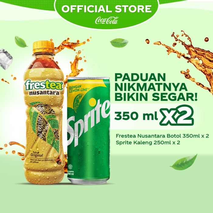 Jual Frestea Nusantara Botol 350ml x 2 - Sprite Kaleng 250ml x 2 ...