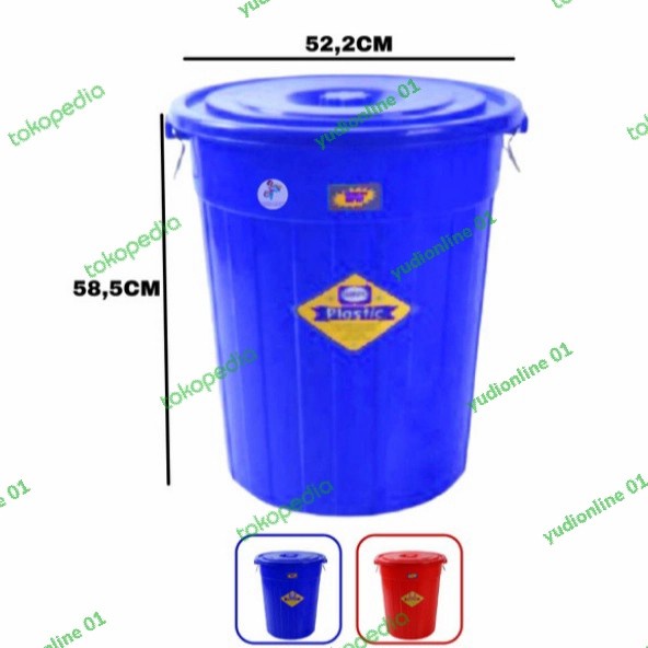 Jual Terlaris Ember Plastik 80Ltr 180T - Shinpo - Biru. Merah Ember ...