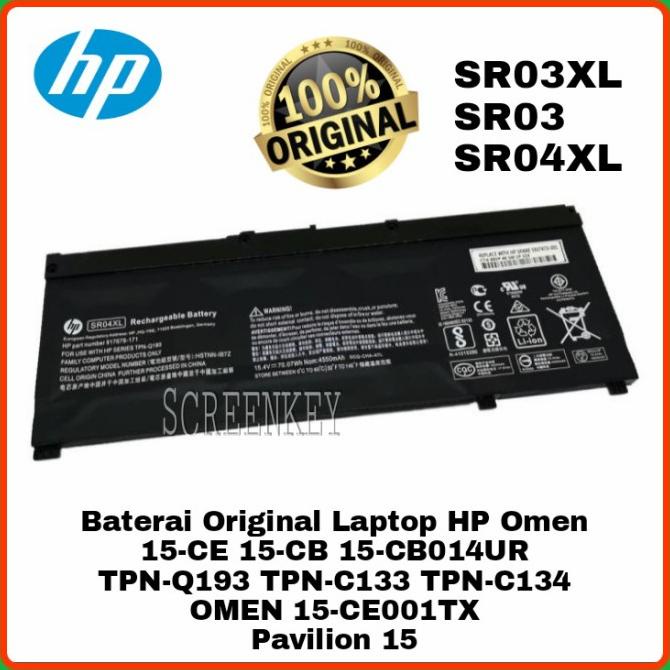 Jual Baterai Batre Laptop Hp Omen Pavilion 15 Sr03Xl Sr04Xl Sr03 ...