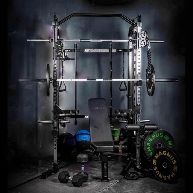 Jual MAGNUS X5 Trainer SMITH MULTI FUNGSI FUNCTIONAL TRAINER | Shopee ...