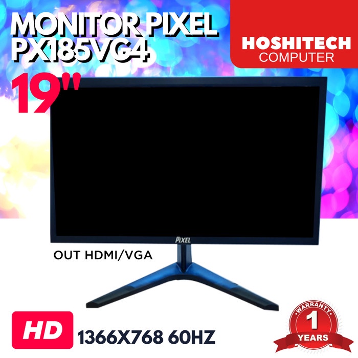 Jual LED Monitor 19 INCH HD MAGIX PIXEL HDMI VGA GARANSI 1TH | Shopee ...