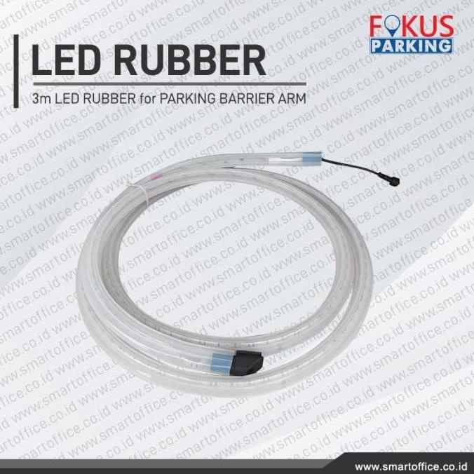 Jual TERBARU !!! Karet 3 meter Palang Barrier Gate Bonus Lampu LED ...