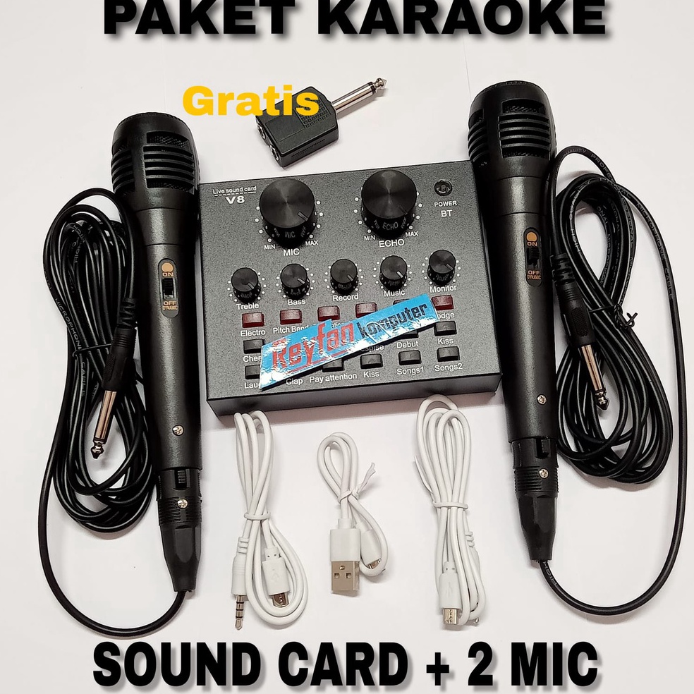 Jual GJKY8970 SoundCard V8 Bluetooth Audio USB External Sound Card V8 ...