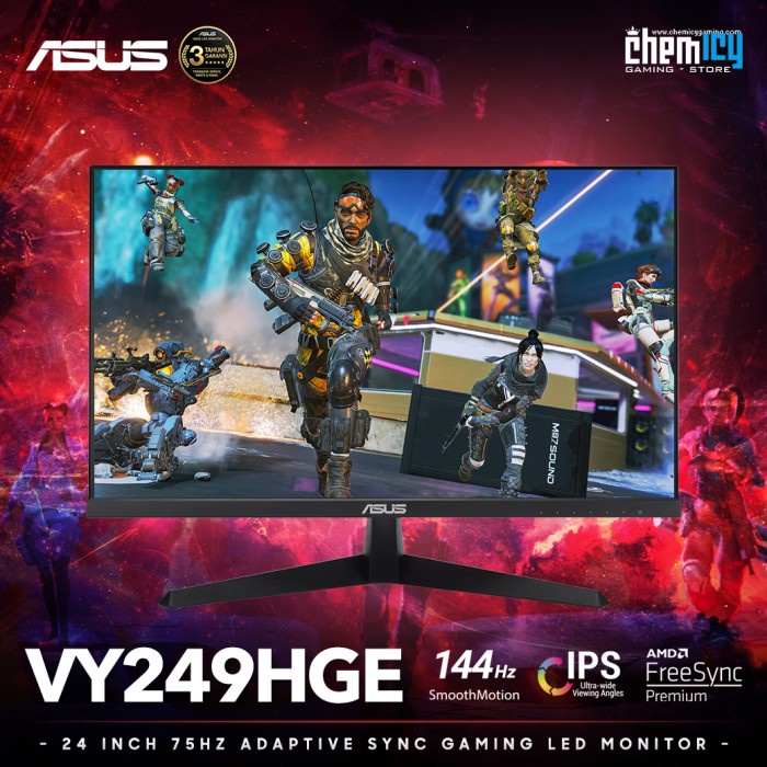 Jual Asus VY249HGE 23.8inch 144Hz FHD FreeSync Gaming LED Monitor ...