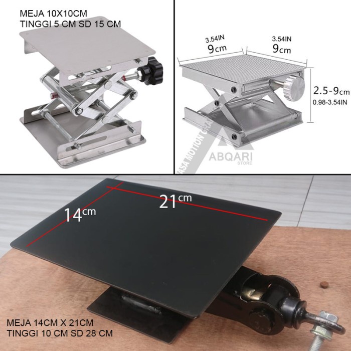 Jual Ready stok lifting lab table / meja adjustable / meja hidrolik ...