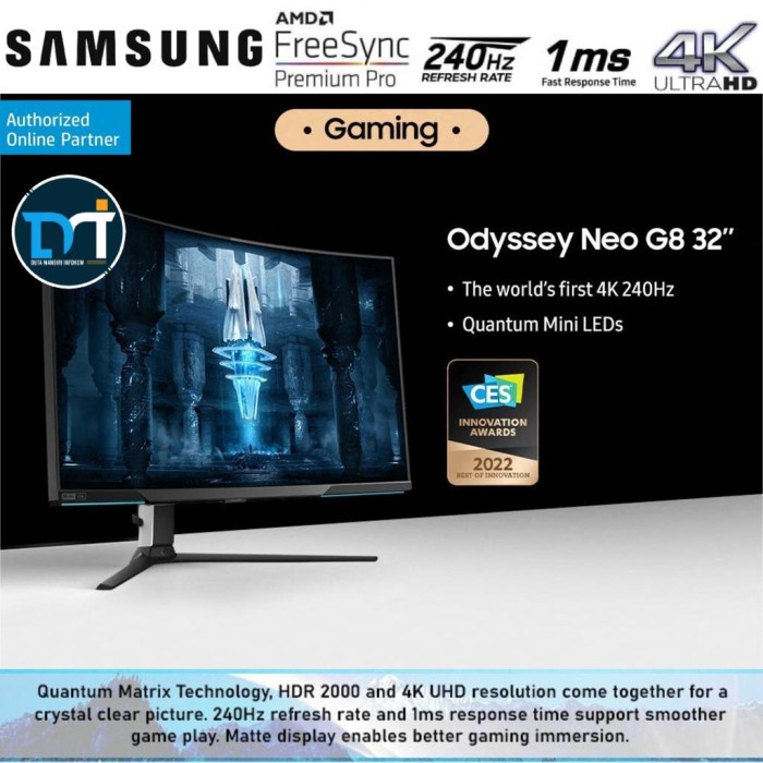 Jual Samsung Odyssey Neo G8 32" - 4K UHD 240Hz 1ms Quantum MiniLED Monitor | Shopee Indonesia