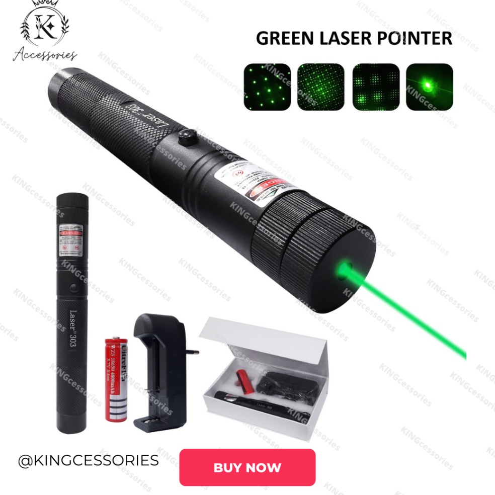 Jual Produk Terlaris Green Laser Pointer 303/ Laser Hijau/ Laser Kunci Keamanan LASER PRESENTASI ...