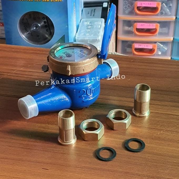 Jual Meteran Air 3/4Inchi /Water Meter 3/4"/Flow Meter 20Mm | Shopee Indonesia