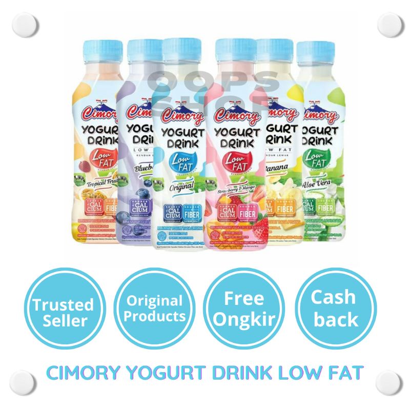 Jual Oopsshop Cimory Yogurt Drink, Low Fat X Rasa 240Ml 1 Karton / 24 Pcs (Gosend) | Shopee ...