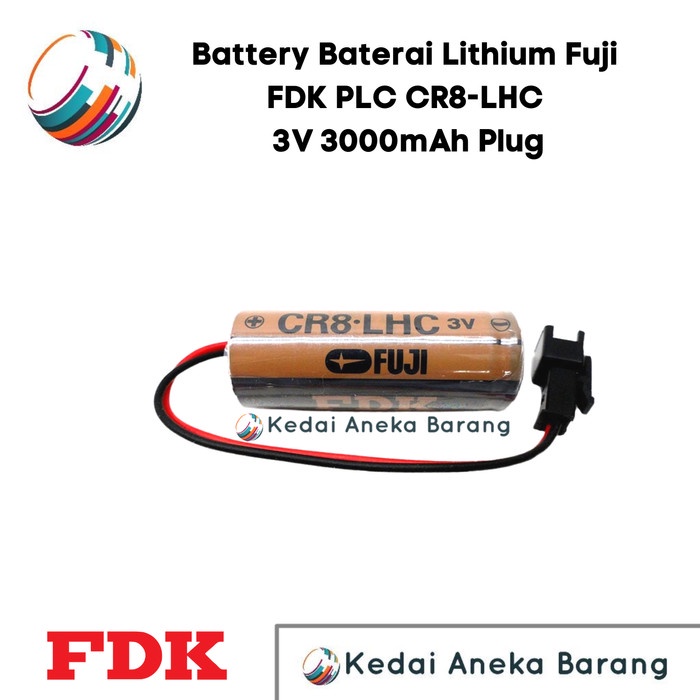 Jual Battery Baterai Lithium Fuji FDK PLC CR8.LHC CR8-LHC CR8 LHC 3V ...