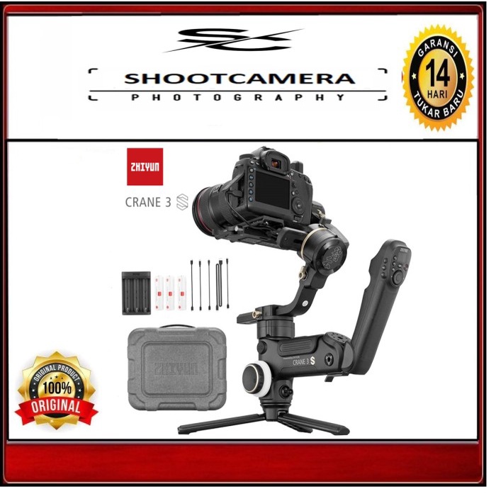 Jual Zhiyun Crane 3S Cinema Camera Gimbal Stabilizer | Shopee Indonesia