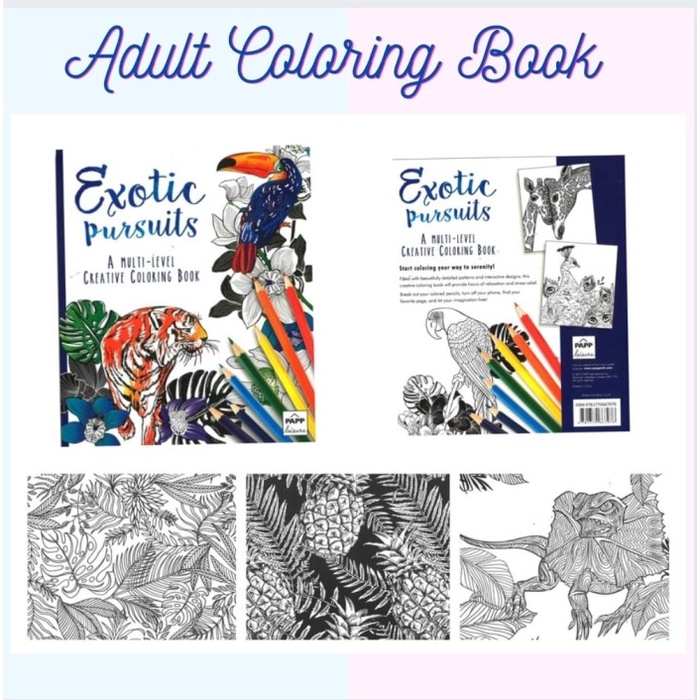 Jual DISKON SPESIAL ADULT COLORING BOOK BUKU MEWARNAI DEWASA ART ...