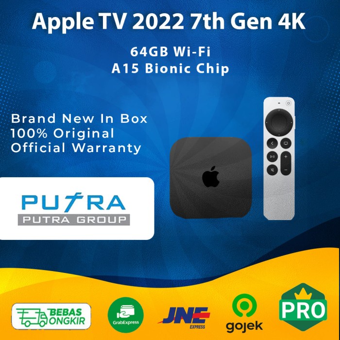 Jual (Resmi) Apple Tv 4K 2022 7Th Gen 64Gb 64 Gb Wi-Fi A15 Bionic Ibox | Shopee Indonesia