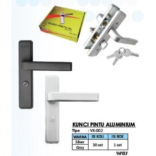 Jual #@#@#@#@] HANDLE PINTU SET KAMAR MANDI ALUMUNIUM VAPELY KUNCI ...