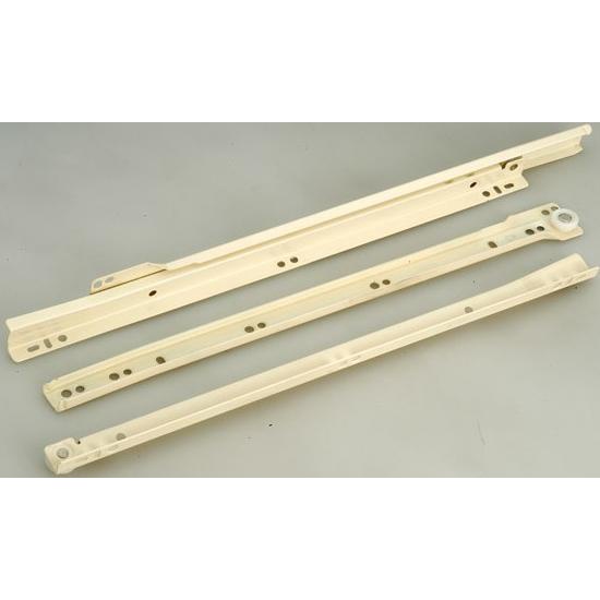 Jual Rel Laci Roda Biasa Putih Beige Panjang 55 Cm Drawer Runner ...