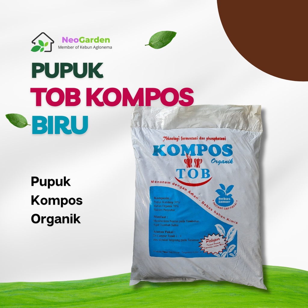 Jual Pupuk Kompos TOB Biru - Kemasan Karung 10 Kg Pupuk Organik ...