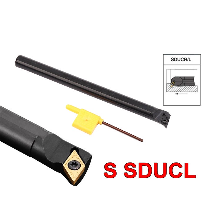 Jual Holder S10 SDUCL 07 Insert DCMT 07 Pahat Bubut Boring Dalam Kiri ...