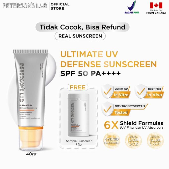 Jual Peterson's Lab - Ultimate UV Defense Sunscreen SPF 50 PA ...