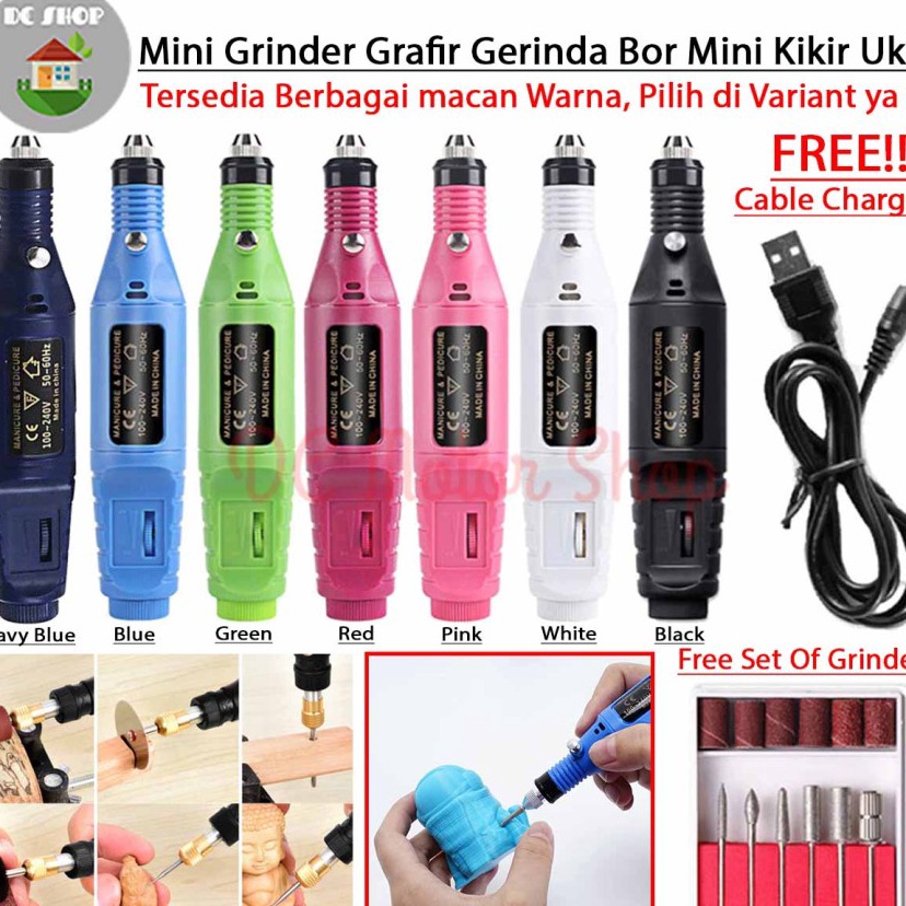 Jual Esl Mesin Mini Grinder Grafir Bor Gerinda Alat Kikir Ukir Gerinda ...