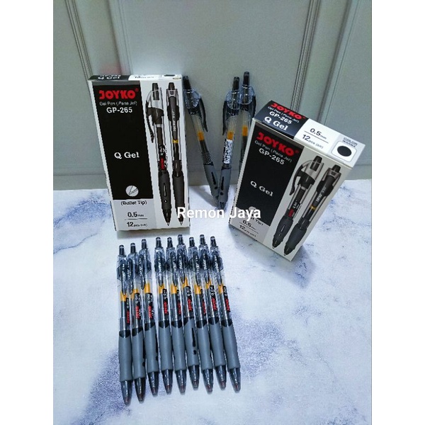 Jual promo pulpen Joyko GP-265/pulpen gel pen 0,5mm(1 pak isi 12 Pcs) | Shopee Indonesia