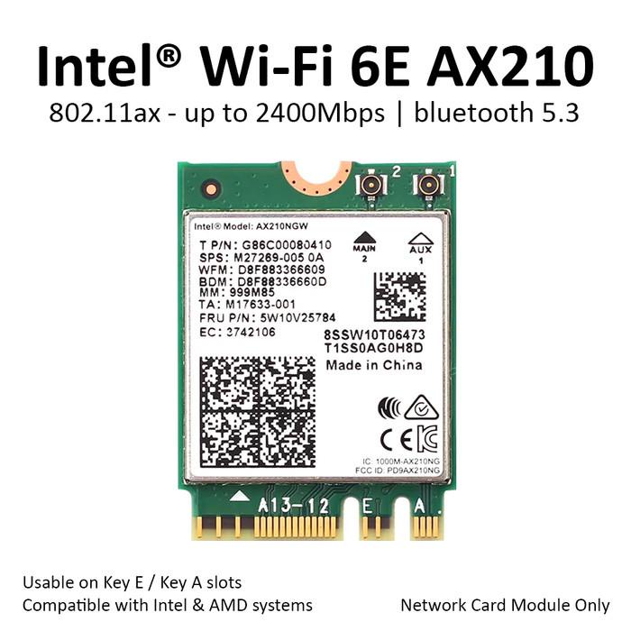Jual Intel WiFi 6E AX210 Wireless Card Bluetooth 5 AX M.2 NGFF AX210NGW ...