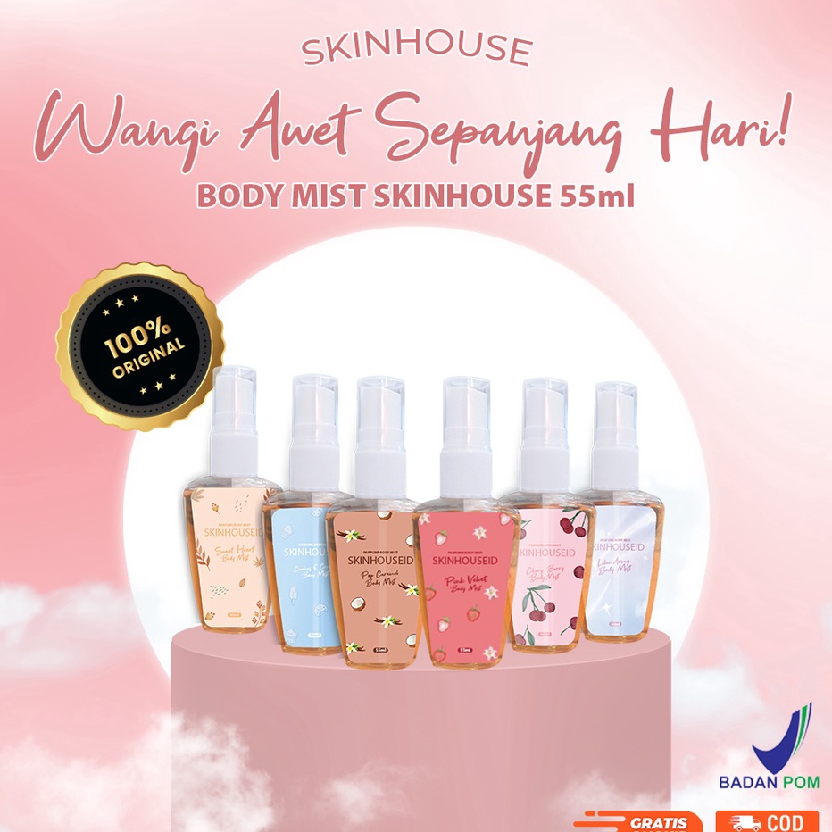 Jual Harga Murah BODY MIST SKINHOUSEID 55ml | Shopee Indonesia