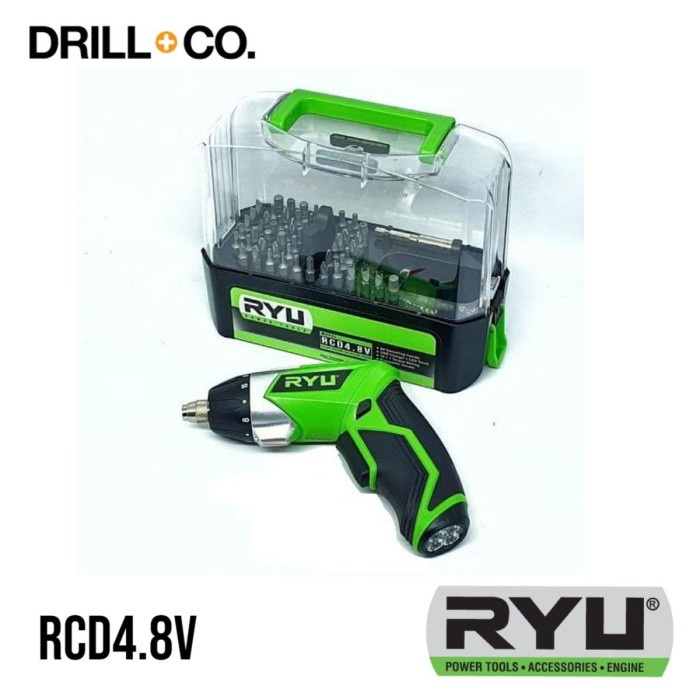 Jual Ryu Rcd 4 8v Cordless Screwdriver Bor Obeng Baterai 4 8v
