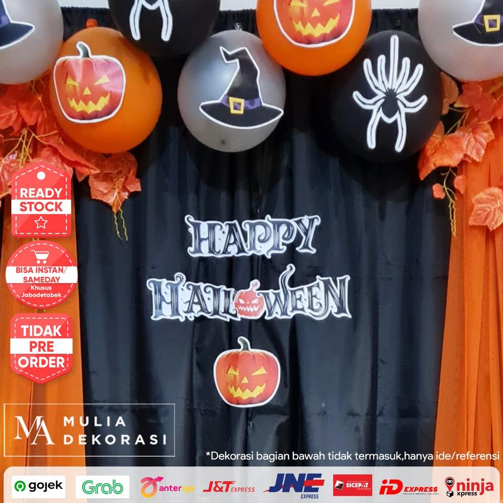 Jual Dekorasi Backdrop Photobooth Tema Halloween Pesta Background ...