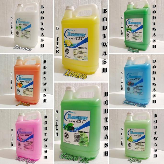 Jual Sabun Mandi Cair Bodywash+Pearl Mutiara 5000ml (5Liter) | Shopee ...