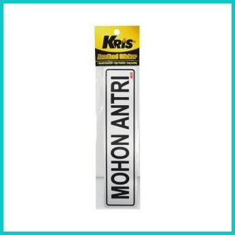 Jual KRIS STIKER MOHON ANTRI STICKER SIGN LABEL ANODIZED 20JVLZ3 ...