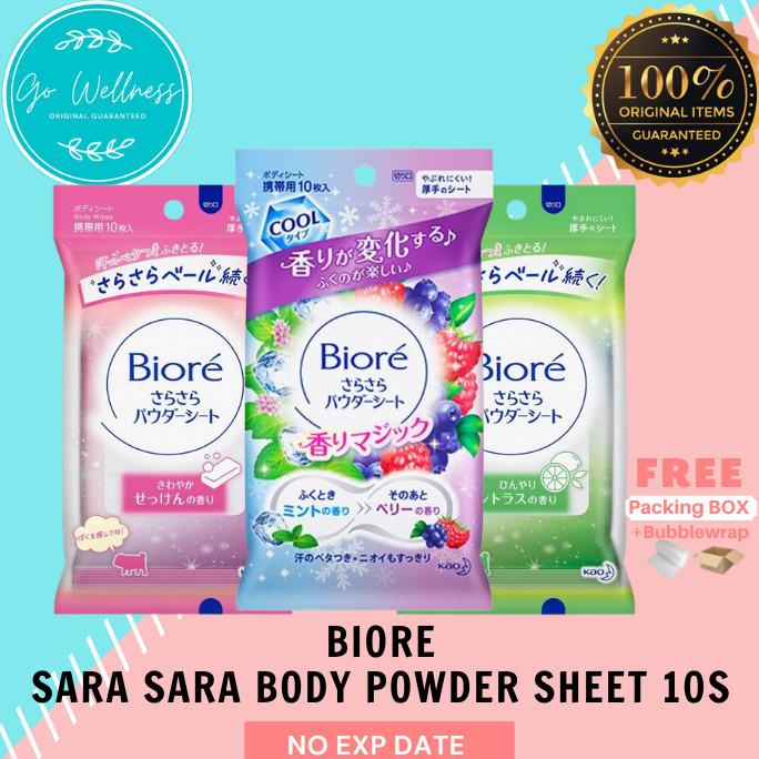 Jual BIORE Sara Sara Sarasara Body Powder Sheets Isi 10s | Shopee Indonesia