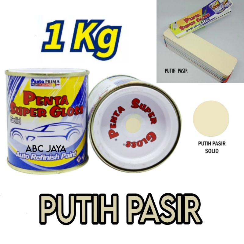 Jual Cat Penta Super Gloss NC Pasir Putih 1 Kg Cream Krem Putih Tulang ...