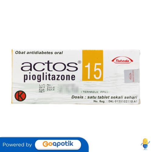 Jual ACTOS 15 MG BOX 14 TABLET | Shopee Indonesia