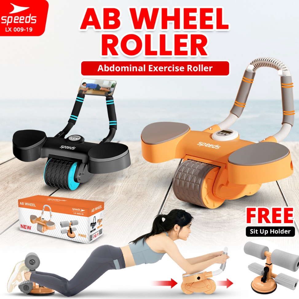 Jual L44r11s SPEEDS AB Roller Wheels Plank Trainer Abdominal Core ...