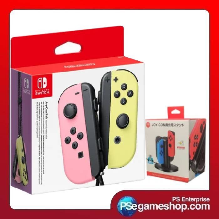 Jual Nintendo Switch JoyCon Controllers (Pastel Pink / Pastel Yellow ...