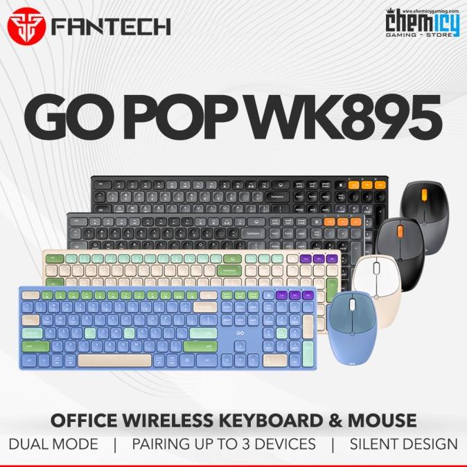 Jual Fantech Wk895 / Wk-895 Bundle Wireless Keyboard & Mouse | Shopee Indonesia