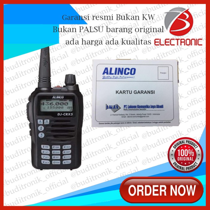 Jual Radio Ht Alinco Dj-Crx5 Dual Band Original | Shopee Indonesia