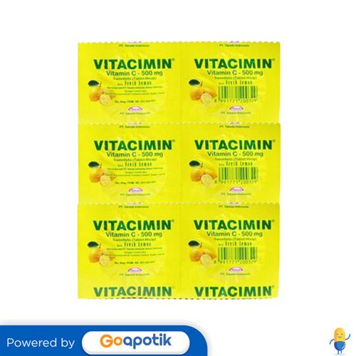 Jual VITACIMIN 500 MG STRIP 2 TABLET BUNDLING PACK 3 STRIP | Shopee ...